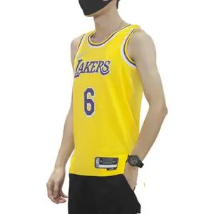 Nike X Nba La Lakers Lebron James 6 Jersey - Yellow