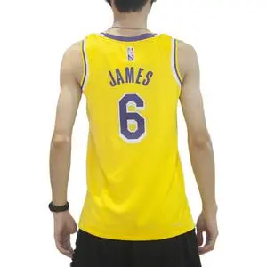 Nike X Nba La Lakers Lebron James 6 Jersey - Yellow