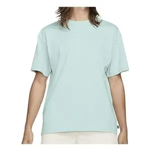 Nike Solid Color Loose Round Neck Short Sleeve Green T-shirt - Default Color