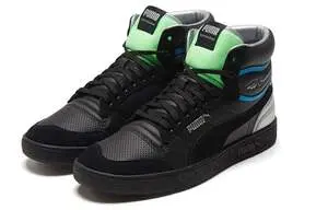 PUMA Ralph Sampson Mid 'royal Elektro Green' Sneakers - Black