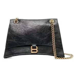 Balenciaga Crush Medium Chain Bag - Black
