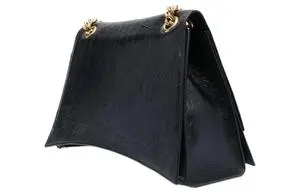 Balenciaga Crush Medium Chain Bag - Black