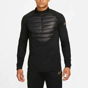 Nike Soccer Training Jacket With Stand Collar And Zip Closure