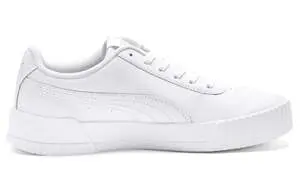 PUMA Carina Leather Low Top Sneakers - White