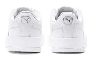 PUMA Carina Leather Low Top Sneakers - White