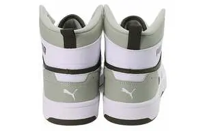 PUMA Rebound Joy Mid Top Sneakers - White/green