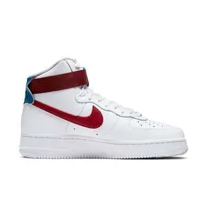 Nike Force 1 High Top Sneakers - White/red/green