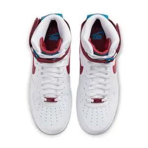 Nike Force 1 High Top Sneakers - White/red/green