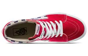 VANS Sk8-hi Bmx Checkerboard Sneakers - Red