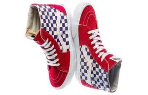 VANS Sk8-hi Bmx Checkerboard Sneakers - Red