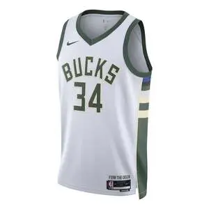 Nike Giannis Antetokounmpo Milwaukee Bucks Association Edition Swingman Jersey - None