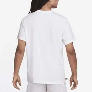 Nike Dri-fit Kd Logo Geometry Pattern Printing Solid Color Short Sleeve White