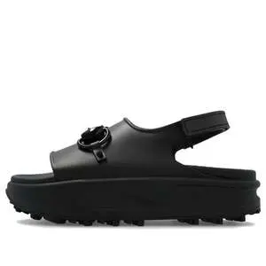Gucci Interlocking G Platform Sandal - Black