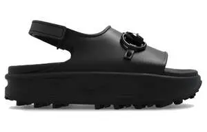 Gucci Interlocking G Platform Sandal - Black