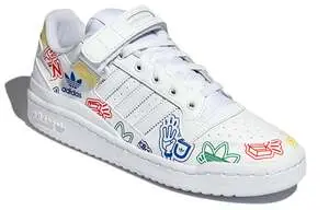 Adidas Forum Low Sneakers - White/blue/yellow