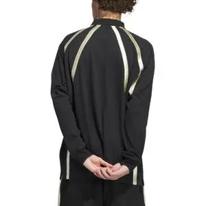 Adidas Rugby Long Sleeve Polo Shirt - Black