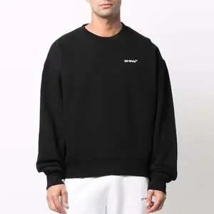 Off-White Round Neck Pullover With Arrow Pattern