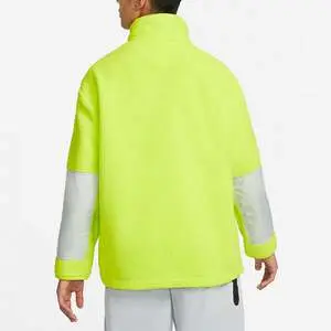 Nike Ss22 Full-length Zipper Cardigan Fleece Jacket Green