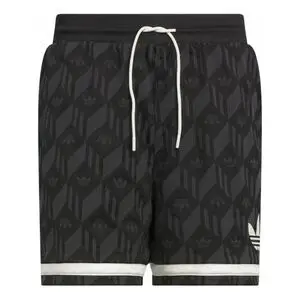 Adidas Jacquard Monogram Shorts - Black/white