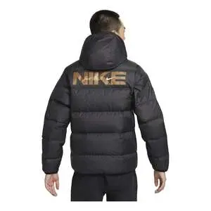 Nike Windrunner Storm-fit Hooded Down Jacket - Black