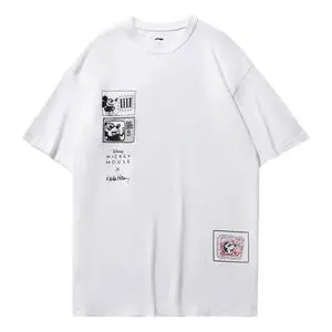 LI-NING X Disney Mickey X Keith Haring Tee 'white Black - White/black