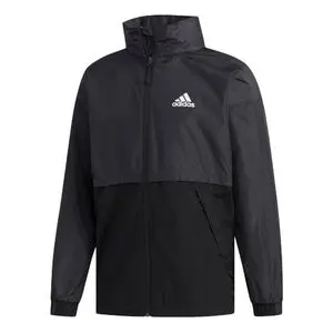 Adidas Outdoor Splicing Casual Sports Jacket - Black