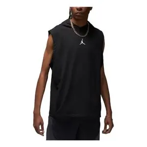 JORDAN Air Dri-fit Sport Fleece Sleeveless Hoodie - Black