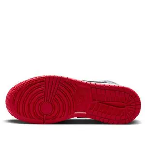 JORDAN Air 1 Mid Sneakers - Black/grey/red