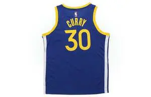Nike Golden State Warriors Stephen Curry Icon Edition Jersey - Blue