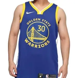 Nike Golden State Warriors Stephen Curry Icon Edition Jersey - Blue