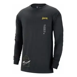 Nike X Nba Los Angeles Lakers Max90 Long Sleeve T-shirt - Black
