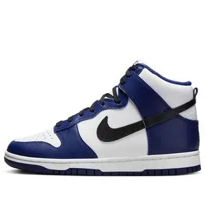 Nike Dunk High Sneakers - White/blue