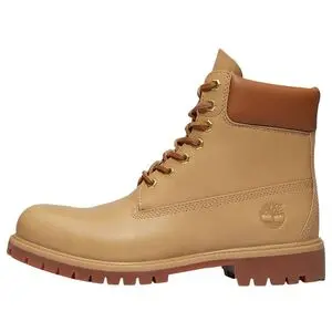 Timberland Premium 6 Inch Waterproof Leather Boots - Beige