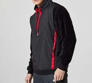 JORDAN Air Sports Pullover Fleece Lined Jacket - Black