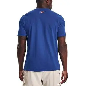 Under Armour Project Rock Brahma Bull Short Sleeve T-shirt 'blue Orange - Blue/orange