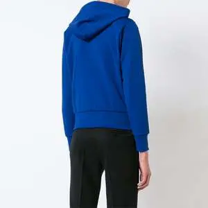 Play Comme Des Garcon Red Heart Zip Up Hoodie - Blue