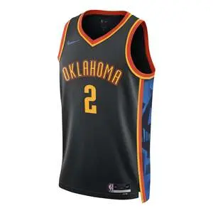 Nike Nba Shai Gilgeous-alexander Oklahoma City Thunder 2024/25 City Edition Jersey #2 - Black