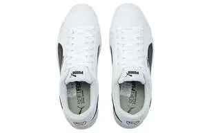 PUMA Smash Vulc Retro Casual Skateboarding Shoes - White/black