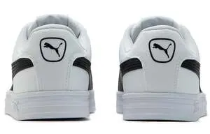 PUMA Smash Vulc Retro Casual Skateboarding Shoes - White/black