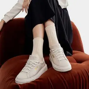 FILA Blocks Leather Lace-up Low Top Sneakers