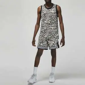 JORDAN Irregular Texture Alphabet Printing Mesh Vest - Multi-color