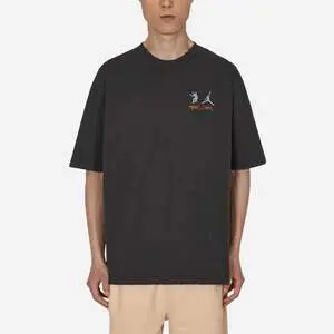 JORDAN X Union Crossover Solid Color Breathable Logo Round Neck Short Sleeve Us Edition Black - Default Color