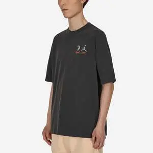 JORDAN X Union Crossover Solid Color Breathable Logo Round Neck Short Sleeve Us Edition Black - Default Color