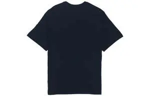 Nike Flowers Large Logo Casual Sports Solid Color Round Neck Short Sleeve Black T-shirt - Multi-color