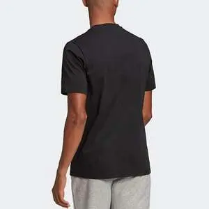 Adidas Printed Big Logo Essentials Tee Short Sleeve - Black
