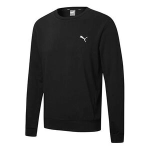 PUMA Embroidered Logo Pullover - Black
