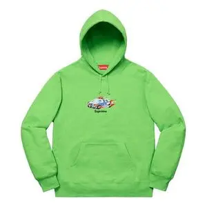 Supreme Fw19 Week 5 Cop Car Hooded Sweatshirt - Green
