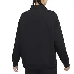 Nike Essential Swoosh Quarter-zip Top - Black/white
