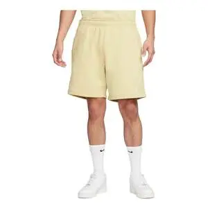 Nike Solo Swoosh Fleece Shorts - Yellow