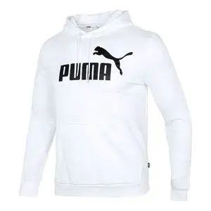 PUMA Big Logo Hoodie - White/black